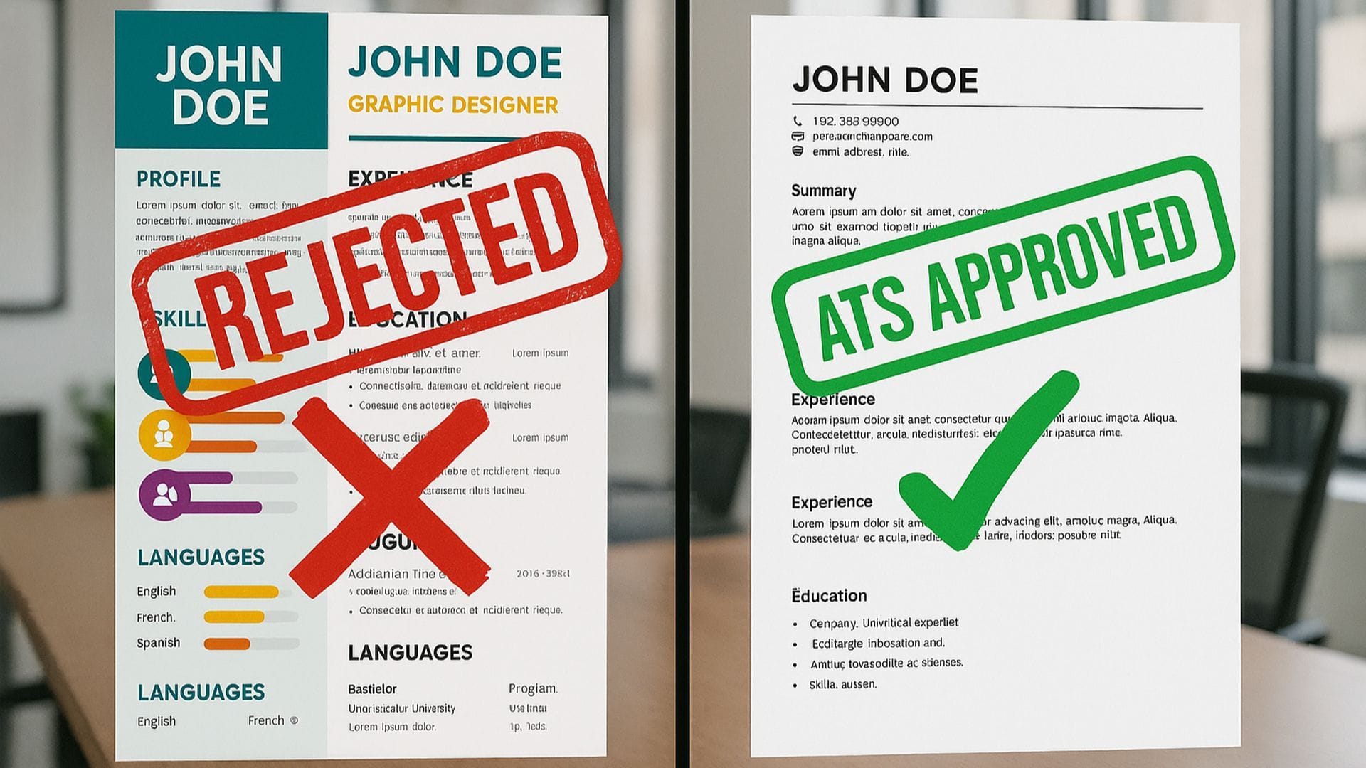 Why You Should Not Use Fancy Resume Templates ATS Warning